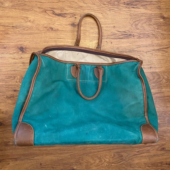 T.Anthony | Bags | Vintage T Anthony Bag Green Canvasleather Limited ...